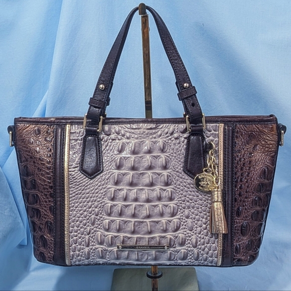 Brahmin | Bags | Veuc Brahmin Mini Asher In Quill Greco Without Strap ...